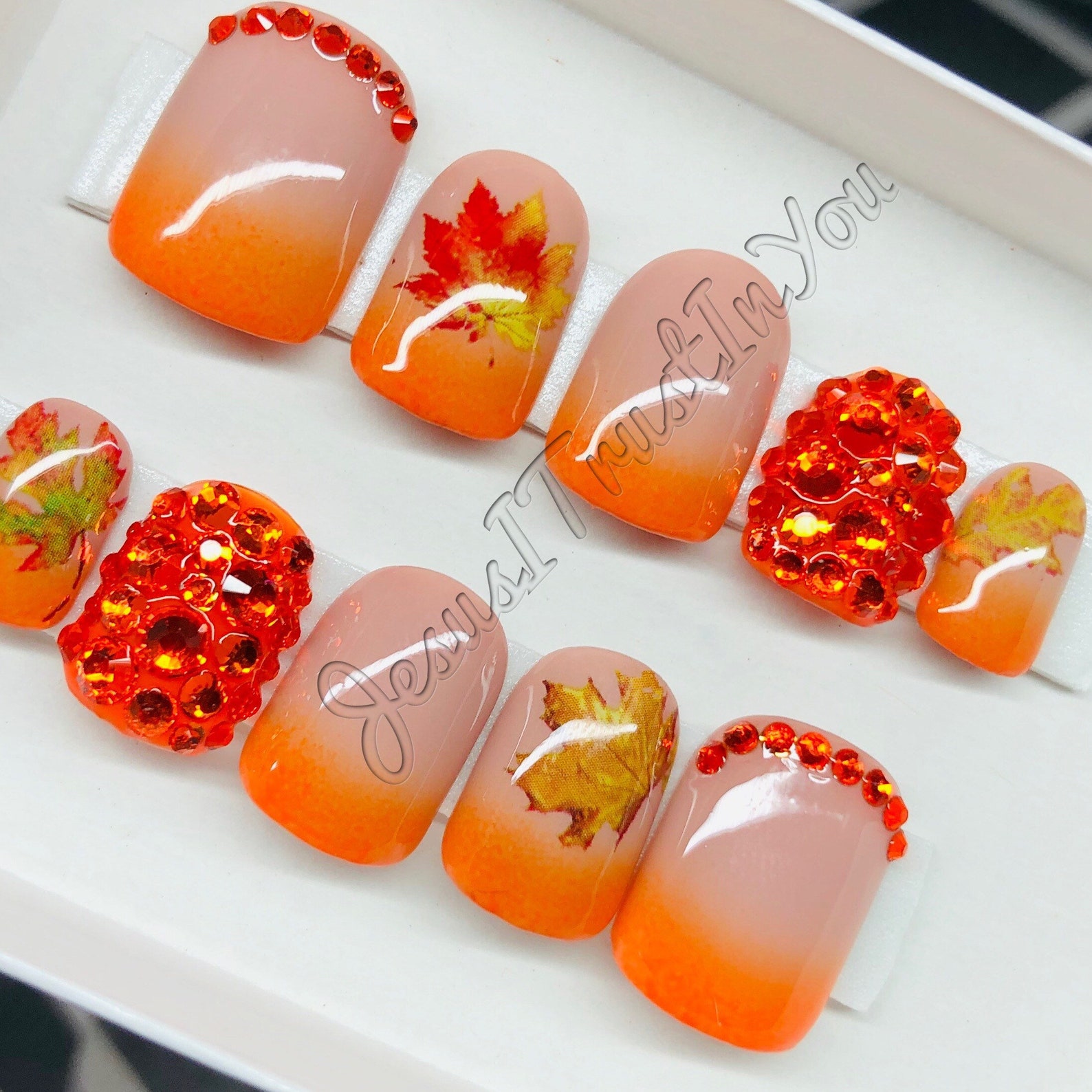 HUMBLE FALL Gel Polish Press on Nails - Etsy