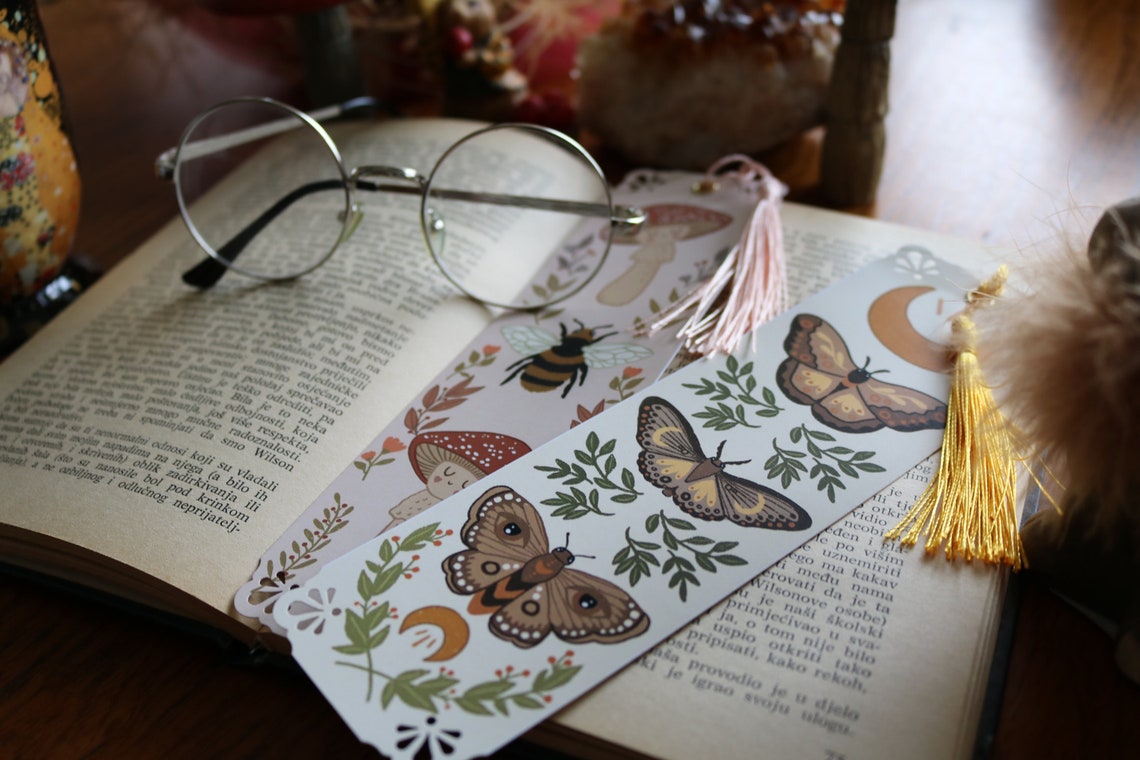 Bookmark Set of 2-illustrated - Etsy