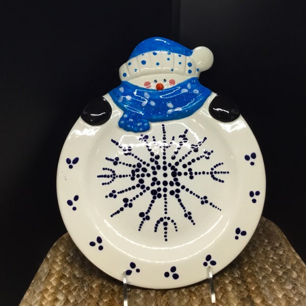 Snowman Plate - Etsy