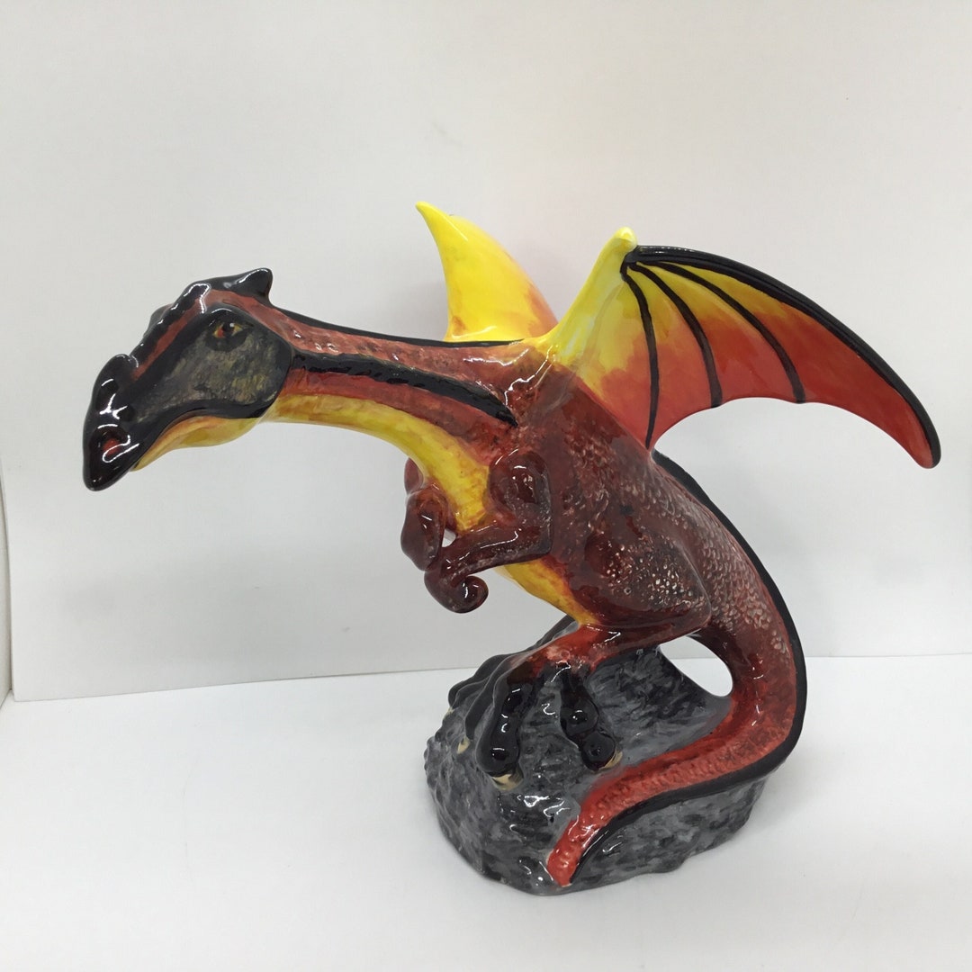 Ceramic Dragon Figurine, Dragon Decor, Dragon Decoration, Ceramic ...