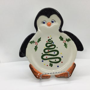 Christmas Serving Plate, Christmas Dish, Hand Painted USA Platter ...