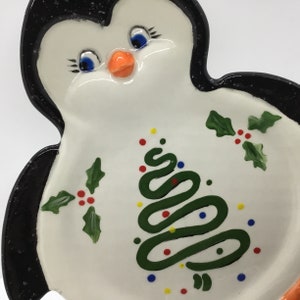 Christmas Serving Plate, Christmas Dish, Hand Painted USA Platter ...