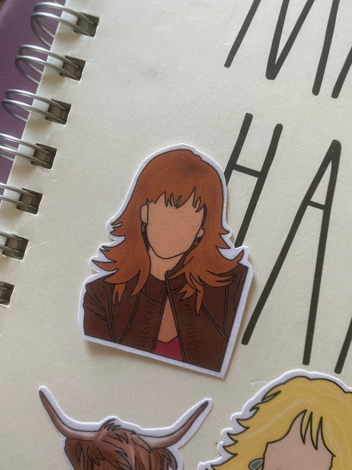 Reba Mcentire Hand-drawn Sticker - Etsy