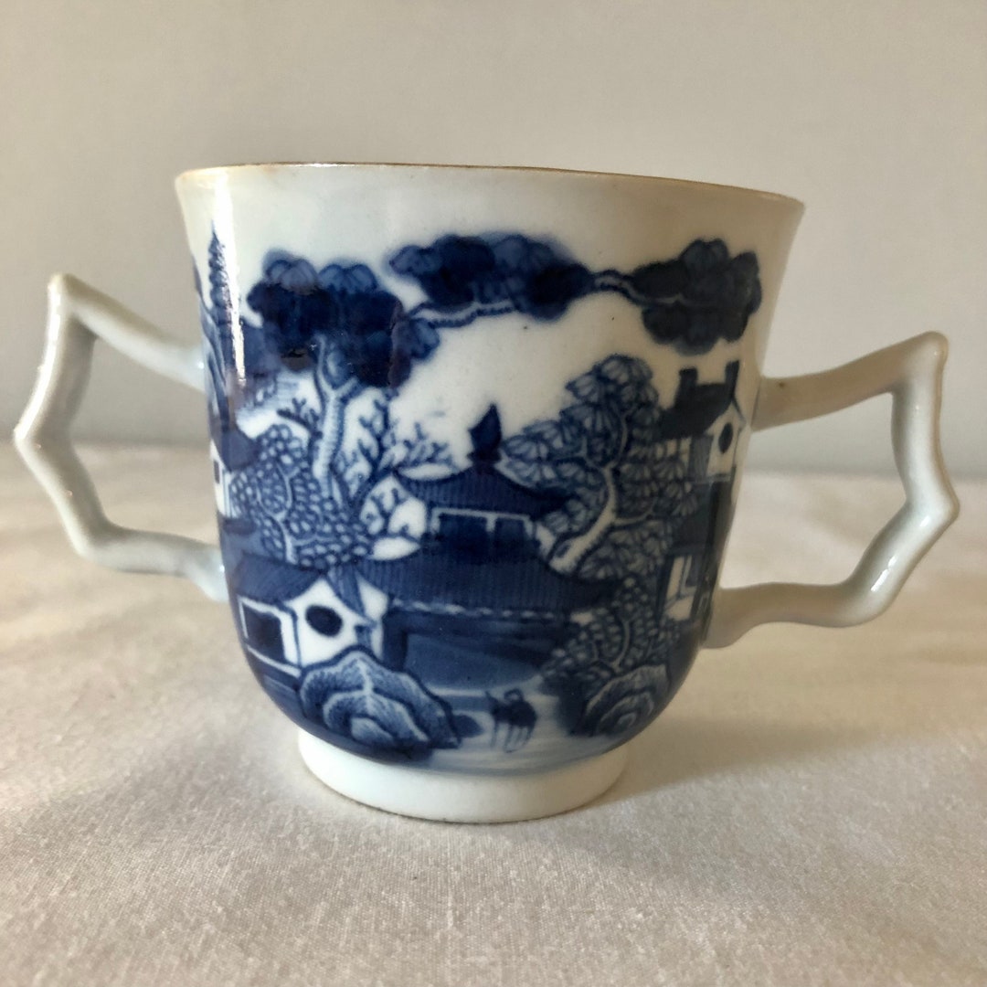 Rare Antique Chinese Tea Cup With Two Handles 18th Century - Etsy