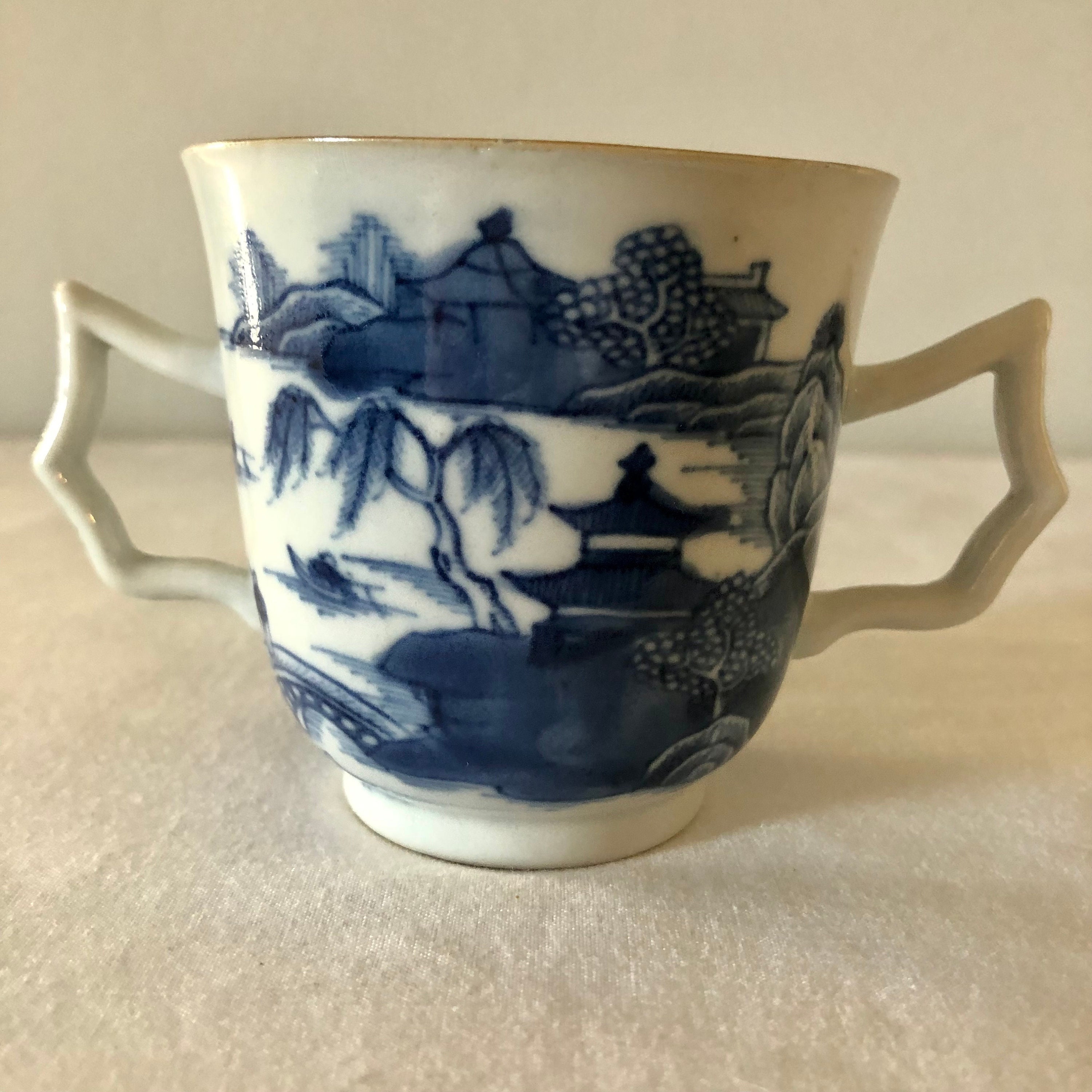 Rare Antique Chinese Tea Cup With Two Handles 18th Century - Etsy