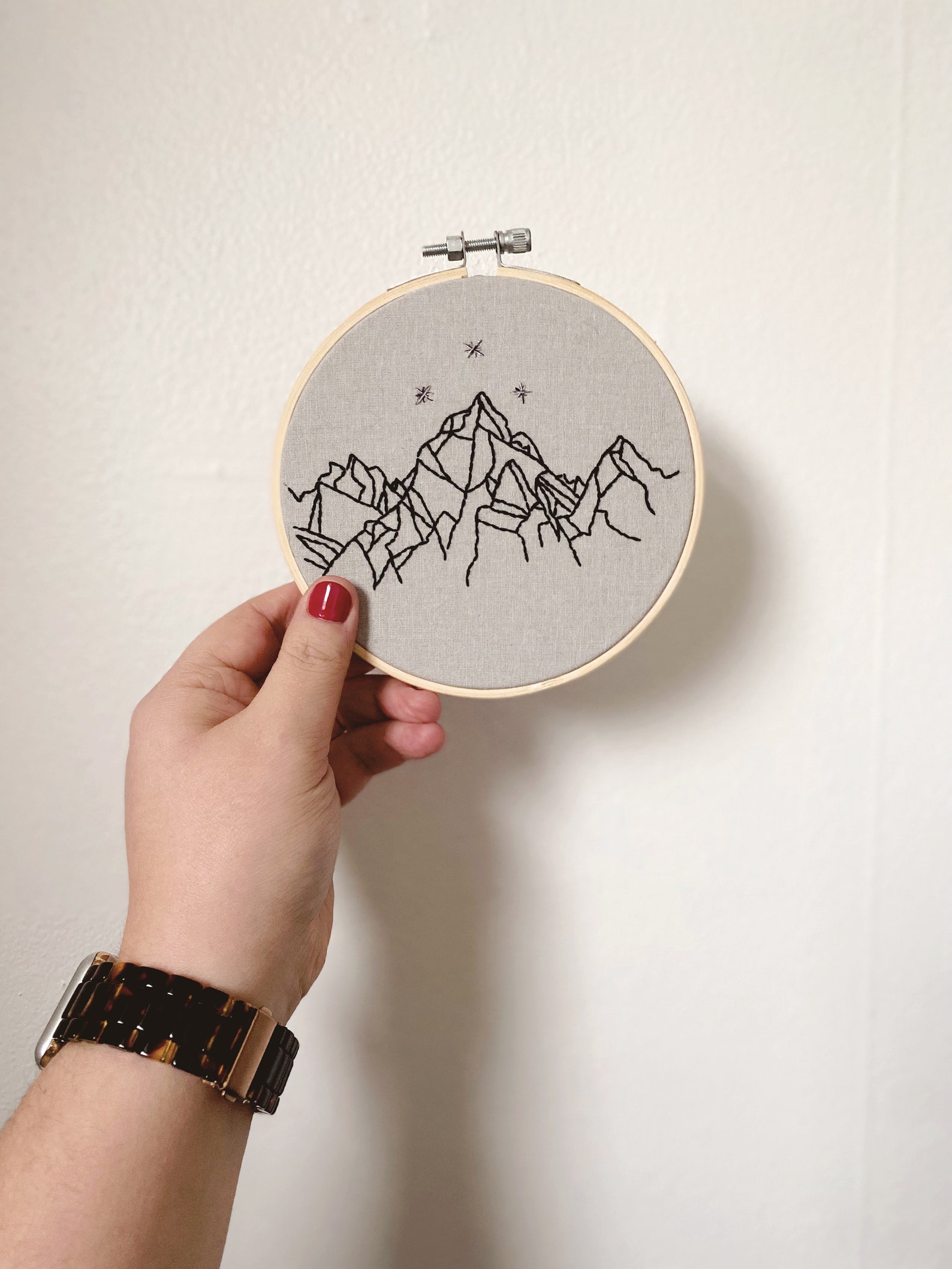 Mountains of Velaris Acotar Bookish Hand Embroidery Hoop | Etsy