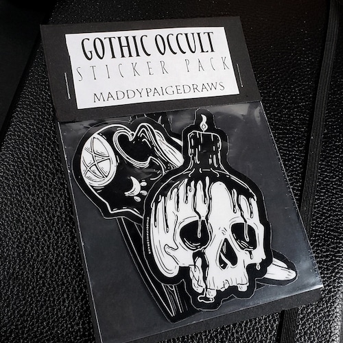 Gothic Sticker Pack Handmade - Etsy