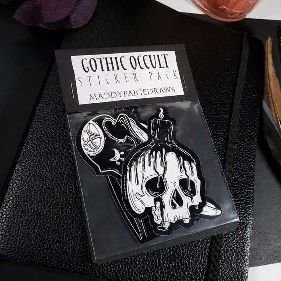 Gothic Sticker Pack Handmade - Etsy