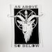 Baphomet Vinyl Sticker, Handmade - Etsy