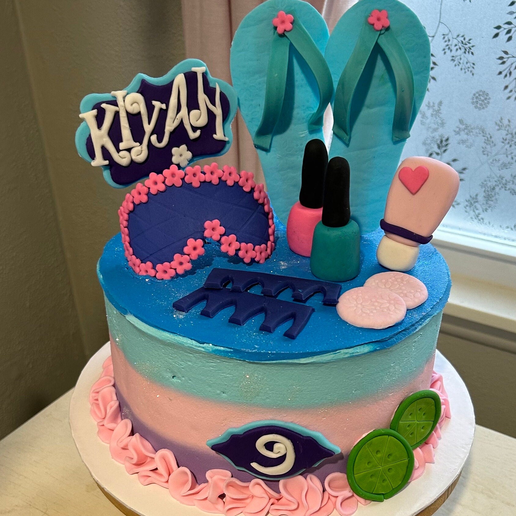 Spa Cake Toppers, Spa Birthday Party, Edible Cake Toppers, Spa ...