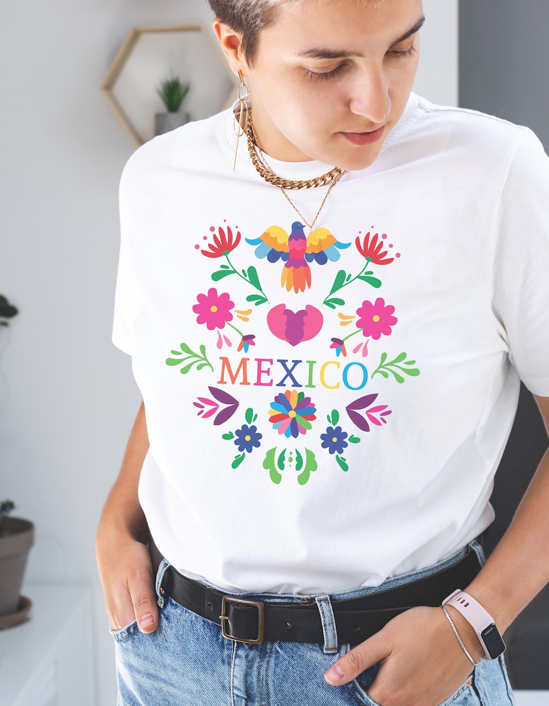 Otomi Art Mexico Shirt Otomi Flowers Shirt Made in Mexico - Etsy