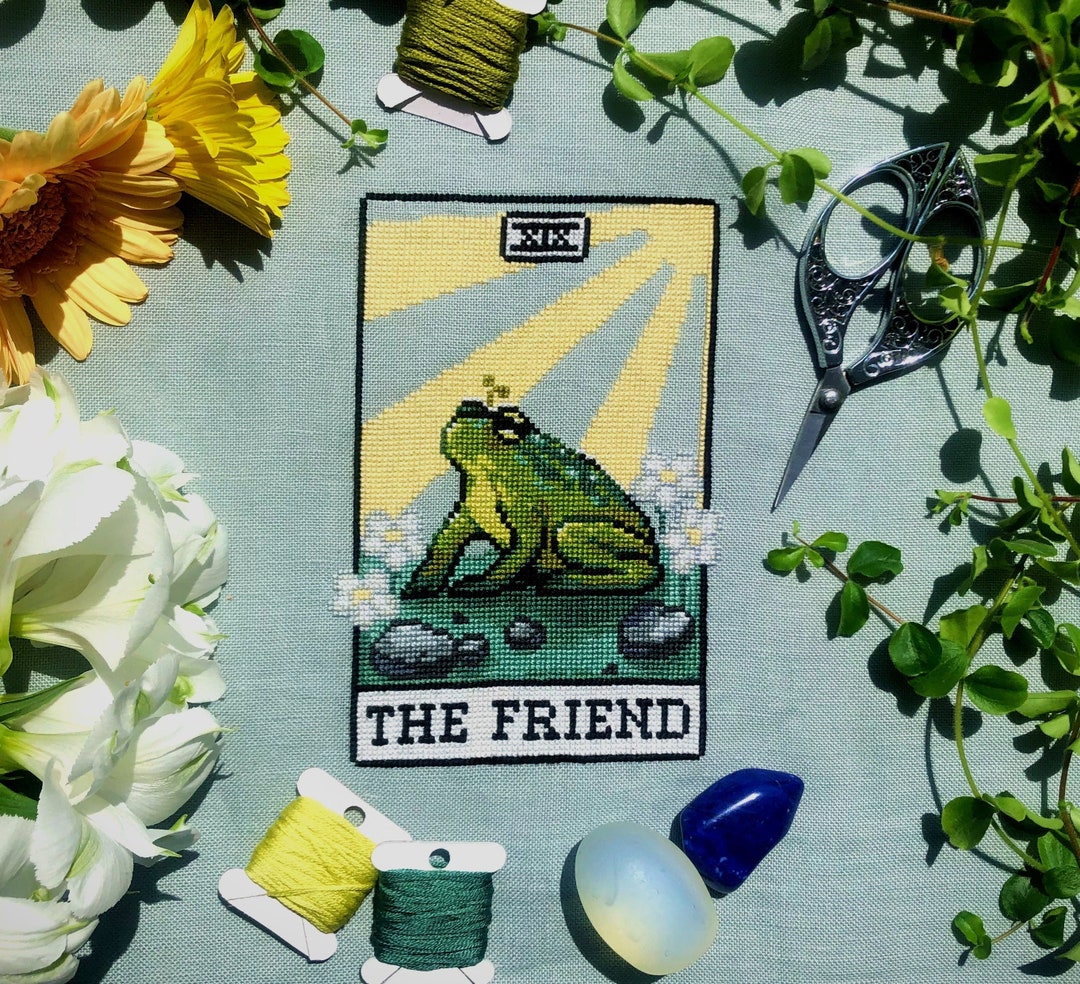 The Friend Frog Tarot Card Tarot Deck Cross Stitch Pattern - Etsy