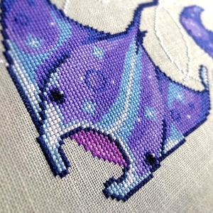 Rays of the Deep - Stingray & Manta Ray Cross Stitch Pattern - Sea ...