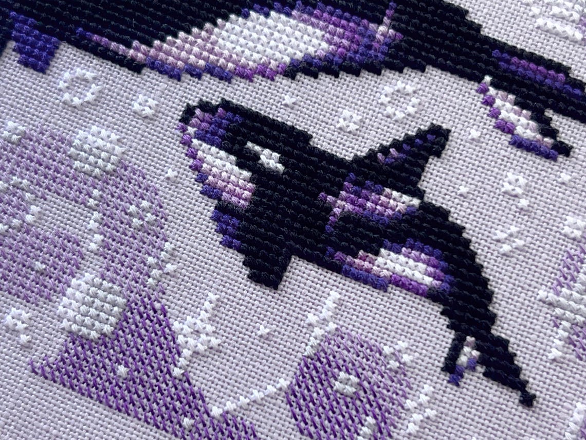 Celestial Orcas - Killer Whales Cross Stitch - Ocean Life - Outer Space ...
