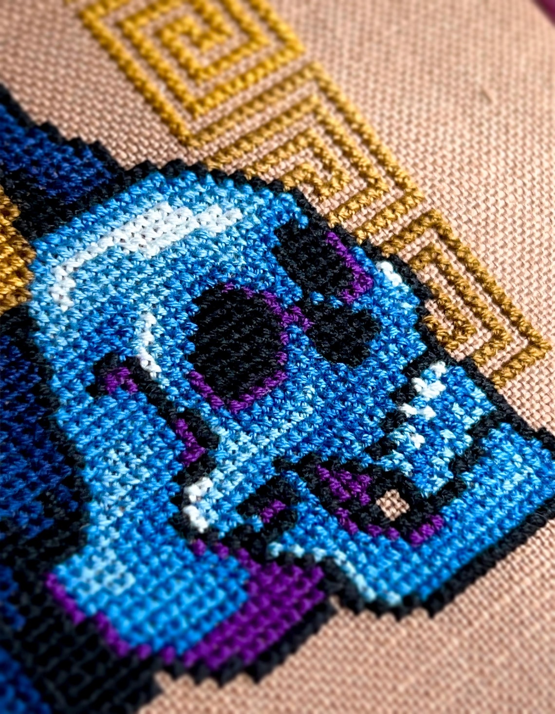 Cerberpuss - Cat Cerberus Cross Stitch - Mythical Cryptid Cross Stitch ...