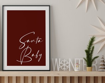 Santa Baby Poster - Etsy