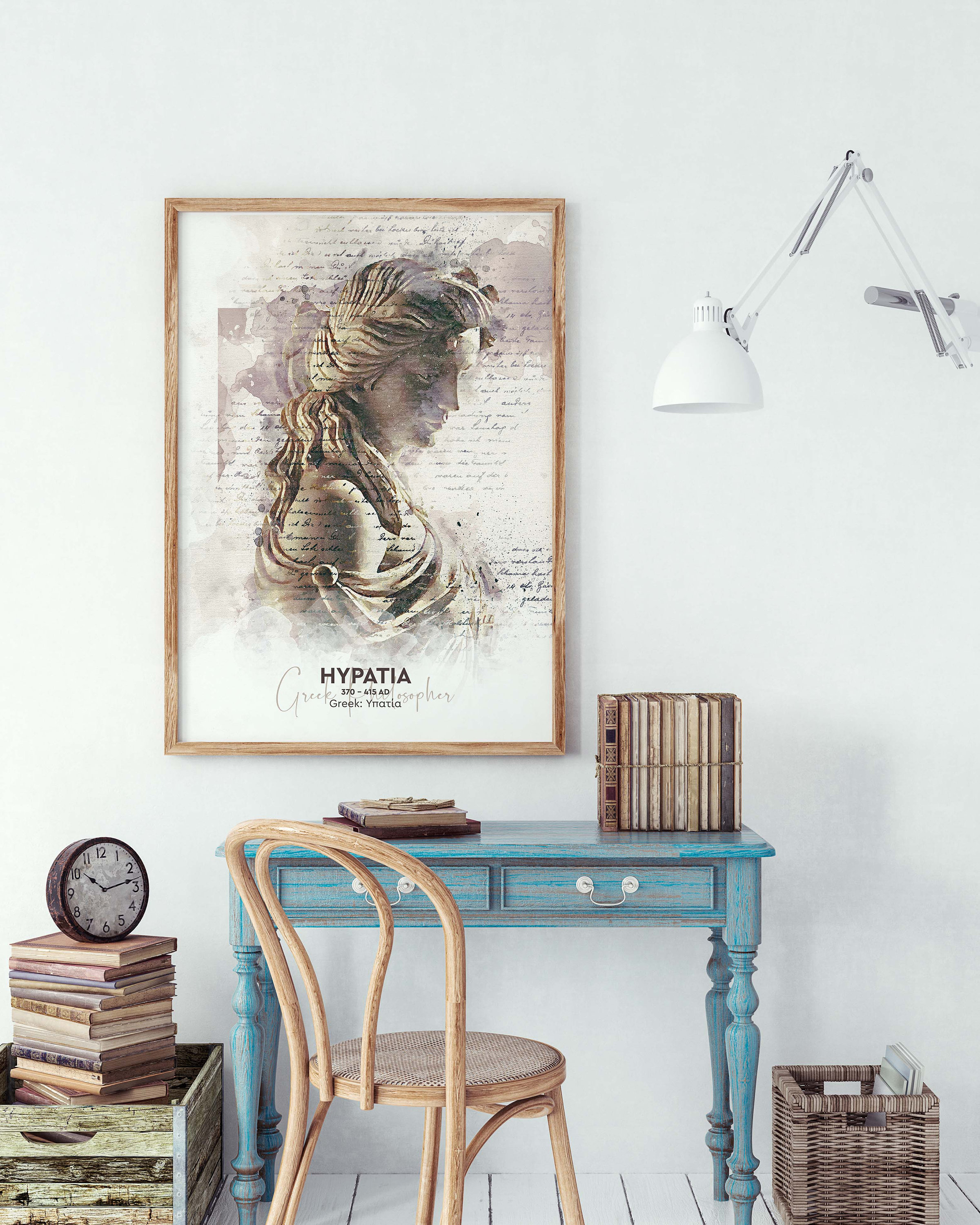 Greek Philosopher Hypatia Printable Wall Art Greek Philosophy | Etsy