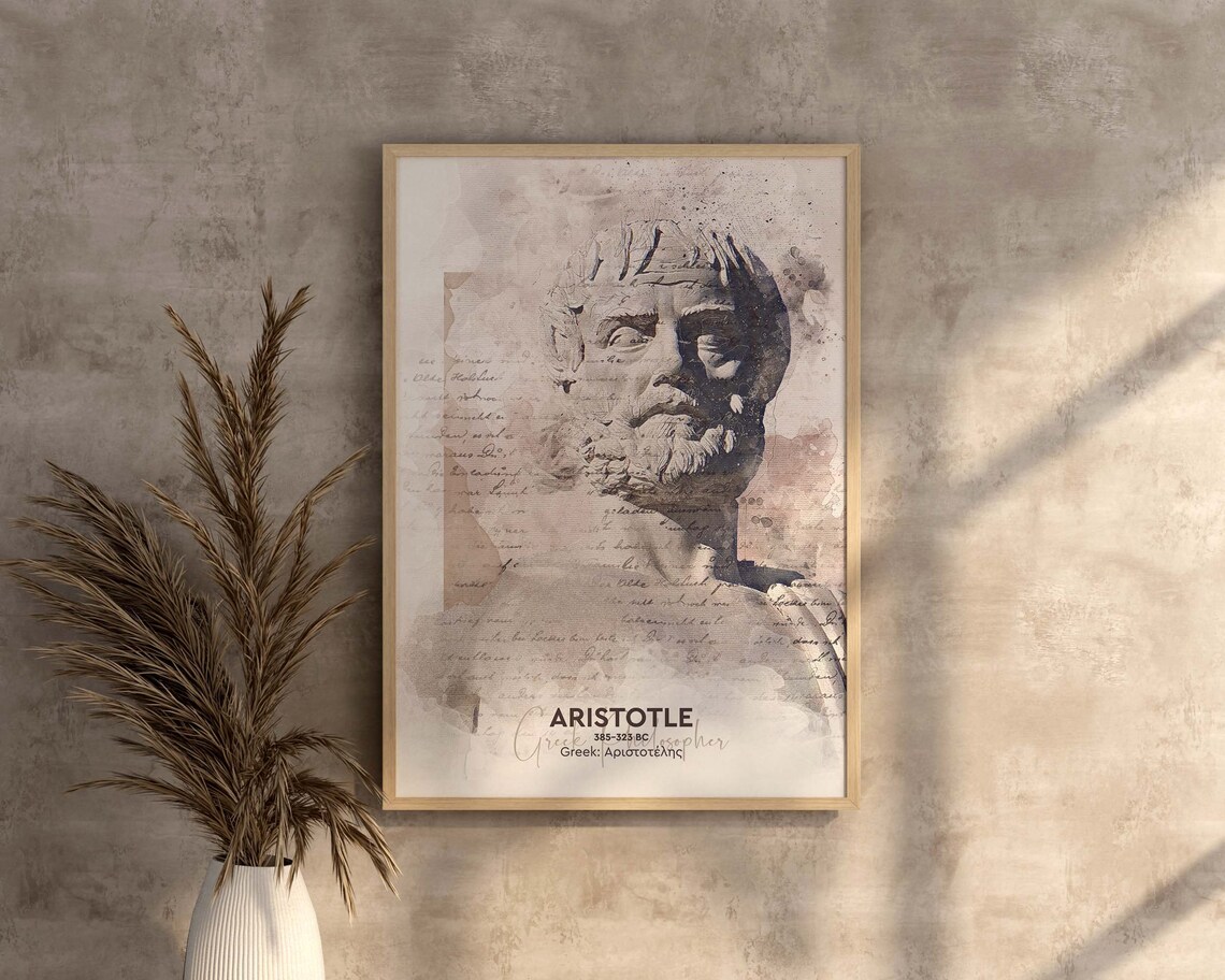 Greek Philosopher Aristotle Printable Wall Art Greek | Etsy