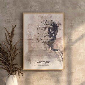 Greek Philosopher Aristotle, Printable Wall Art, Greek Philosophy ...