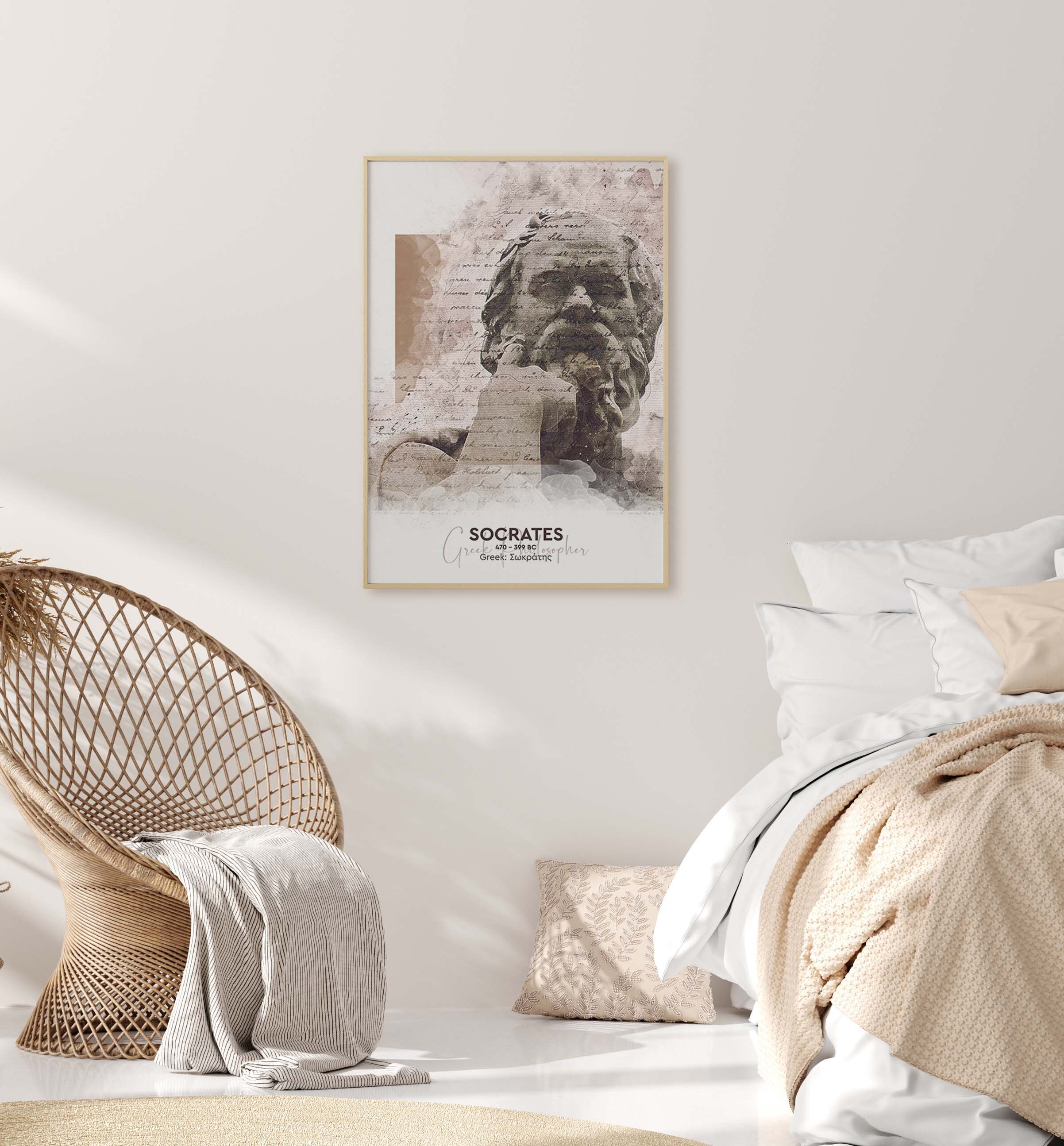 Greek Philosopher Socrates Printable Wall Art Greek | Etsy