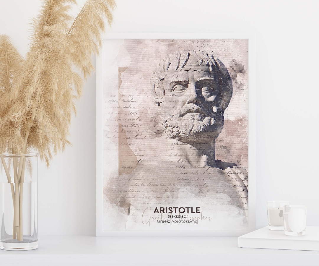 Greek Philosopher Aristotle, Printable Wall Art, Greek Philosophy ...