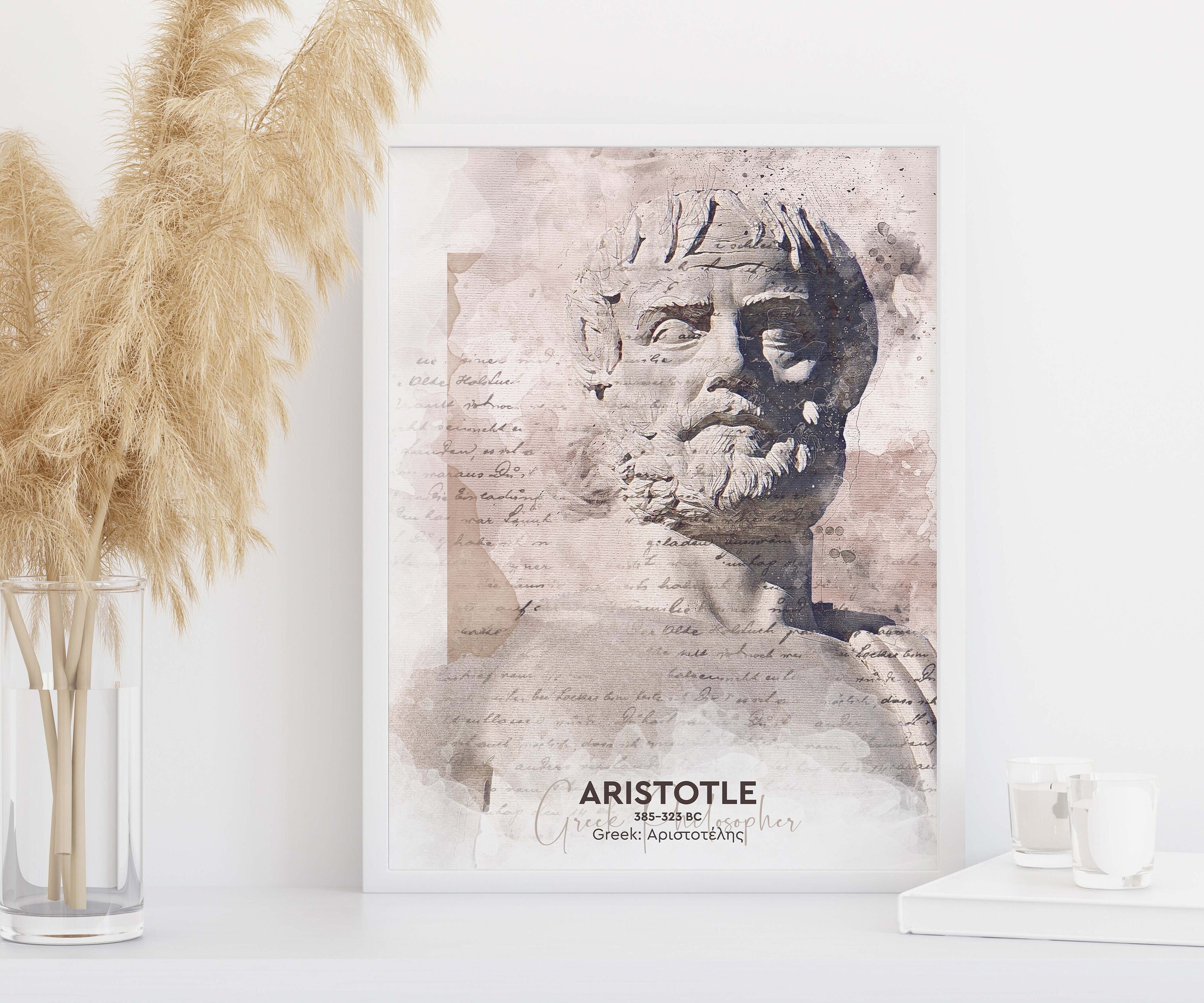 Greek Philosopher Aristotle Printable Wall Art Greek | Etsy