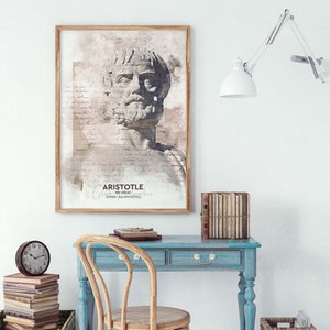 Greek Philosopher Aristotle, Printable Wall Art, Greek Philosophy ...