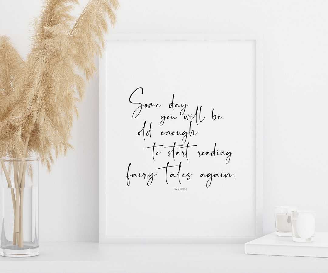 Some Day, Printable Wall Art, CS Lewis Quote, Typography Printable ...
