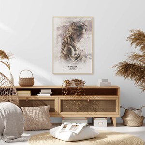 Greek Philosopher Hypatia, Printable Wall Art Greek Philosophy Poster ...