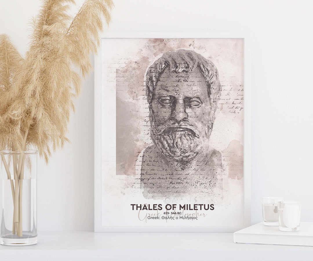 Greek Philosopher Thales of Miletus, Printable Wall Art Greek ...