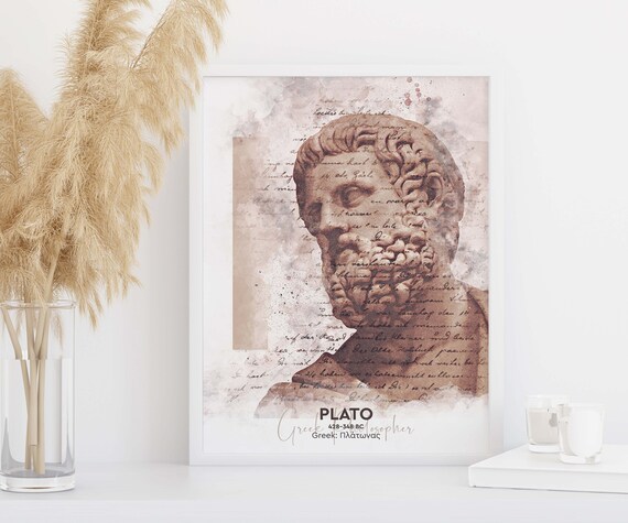 Greek Philosopher Plato Printable Wall Art Greek Philosophy | Etsy