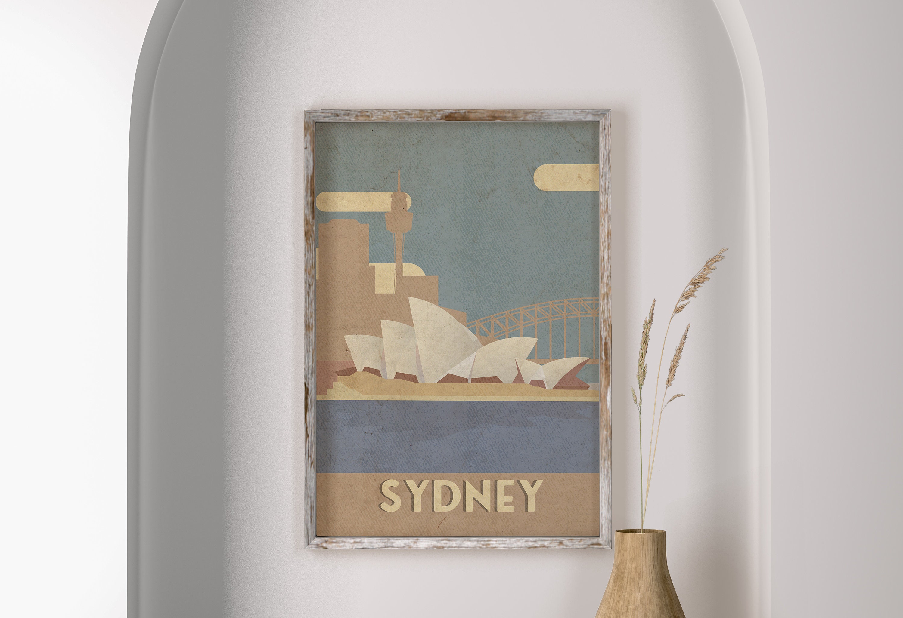 Sydney Poster Printable Wall Art Travel Poster Digital | Etsy