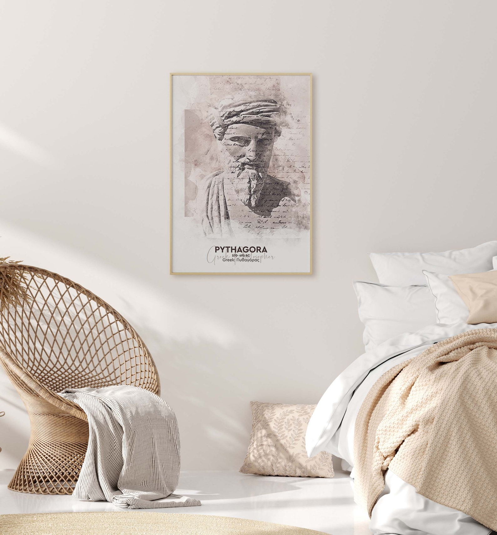 Greek Philosopher Pythagoras Printable Wall Art Greek - Etsy
