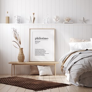 Greek Word Definition, Philotimo Definition, Printable Wall Art, Greek ...