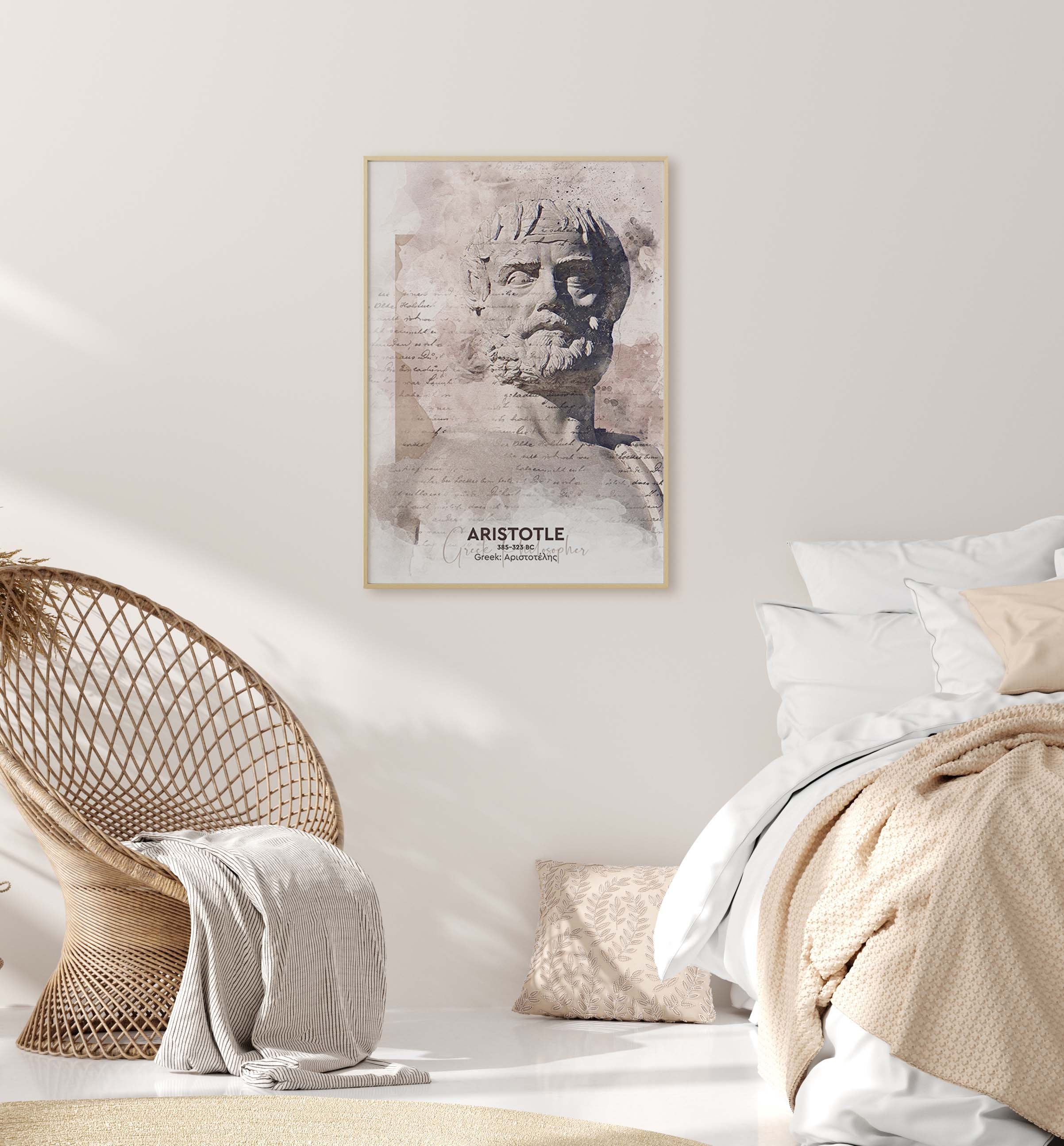 Greek Philosopher Aristotle, Printable Wall Art, Greek Philosophy ...