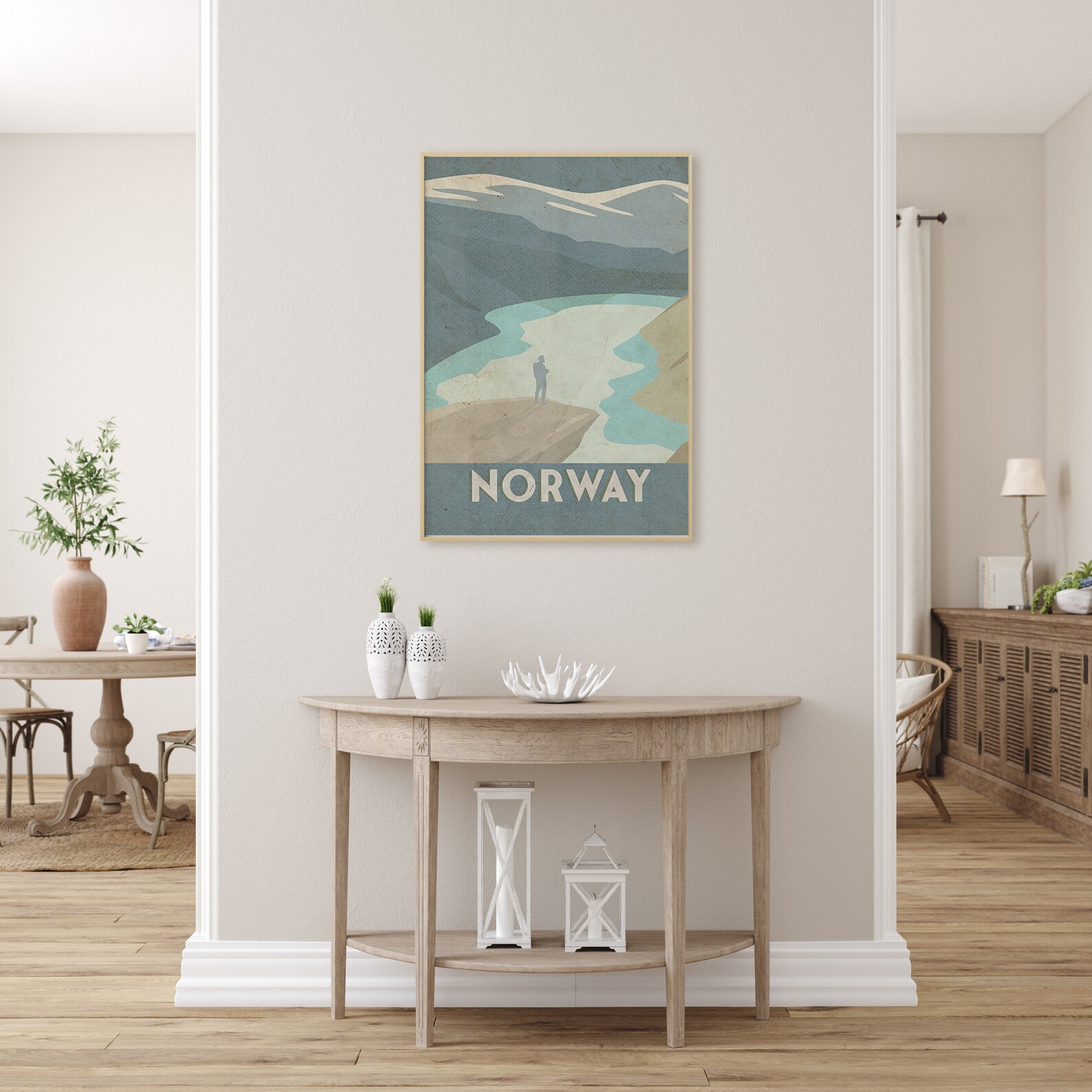 Norway Poster Printable Wall Art Travel Poster Digital | Etsy