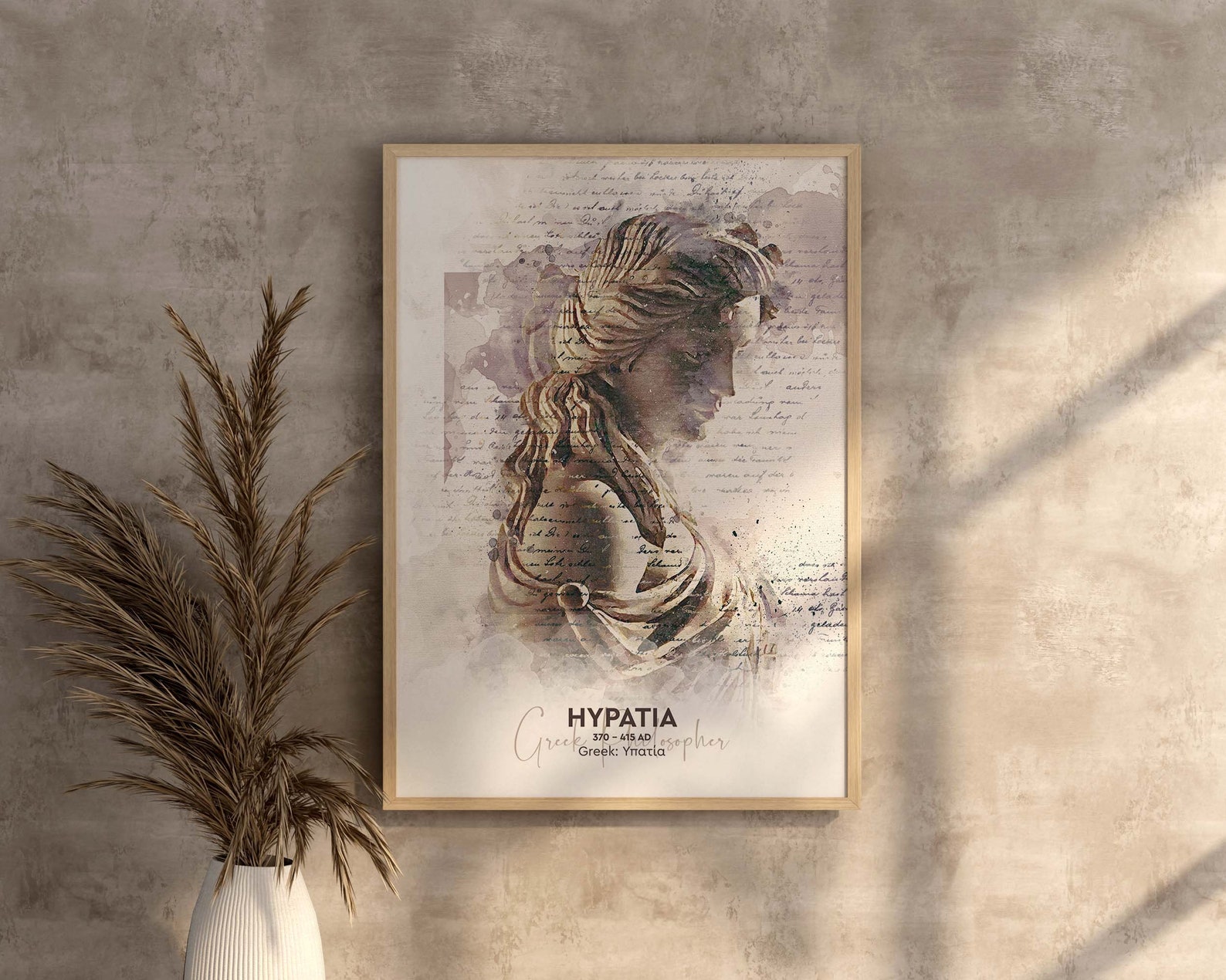 Greek Philosopher Hypatia Printable Wall Art Greek Philosophy | Etsy