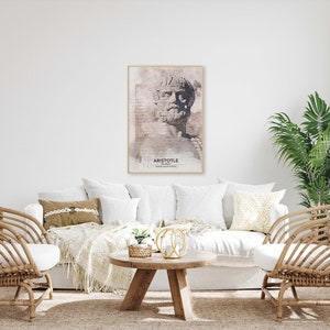 Greek Philosopher Aristotle, Printable Wall Art, Greek Philosophy ...