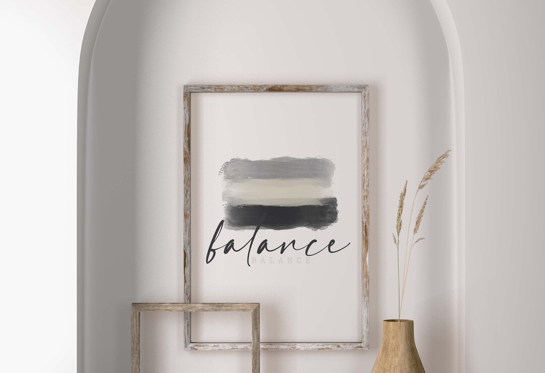 Balance in Colors Inspirational Poster Instant Download - Etsy