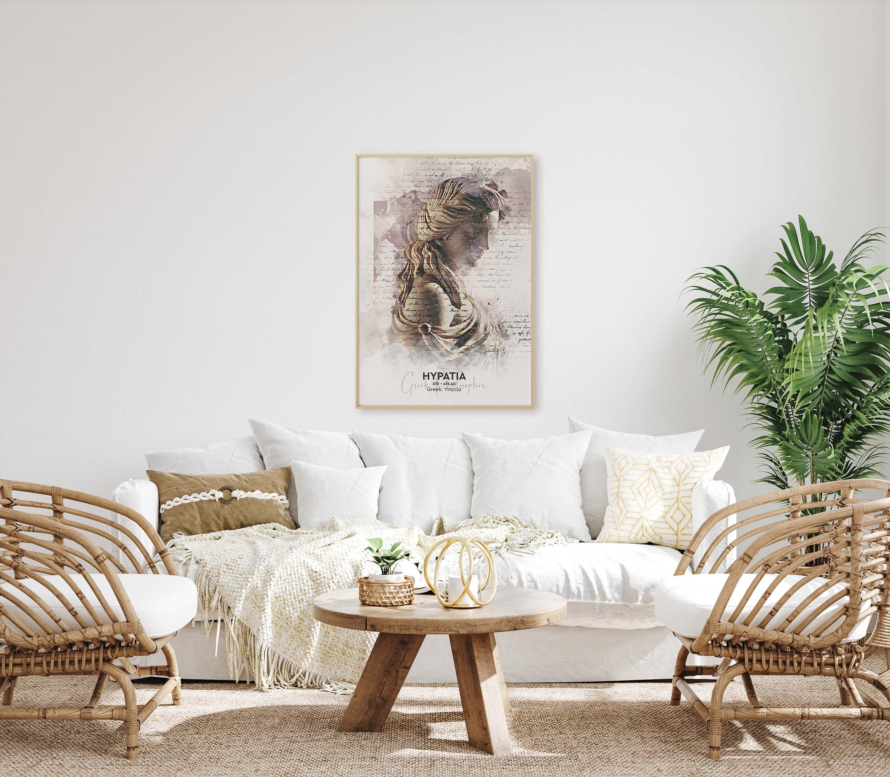 Greek Philosopher Hypatia Printable Wall Art Greek Philosophy | Etsy