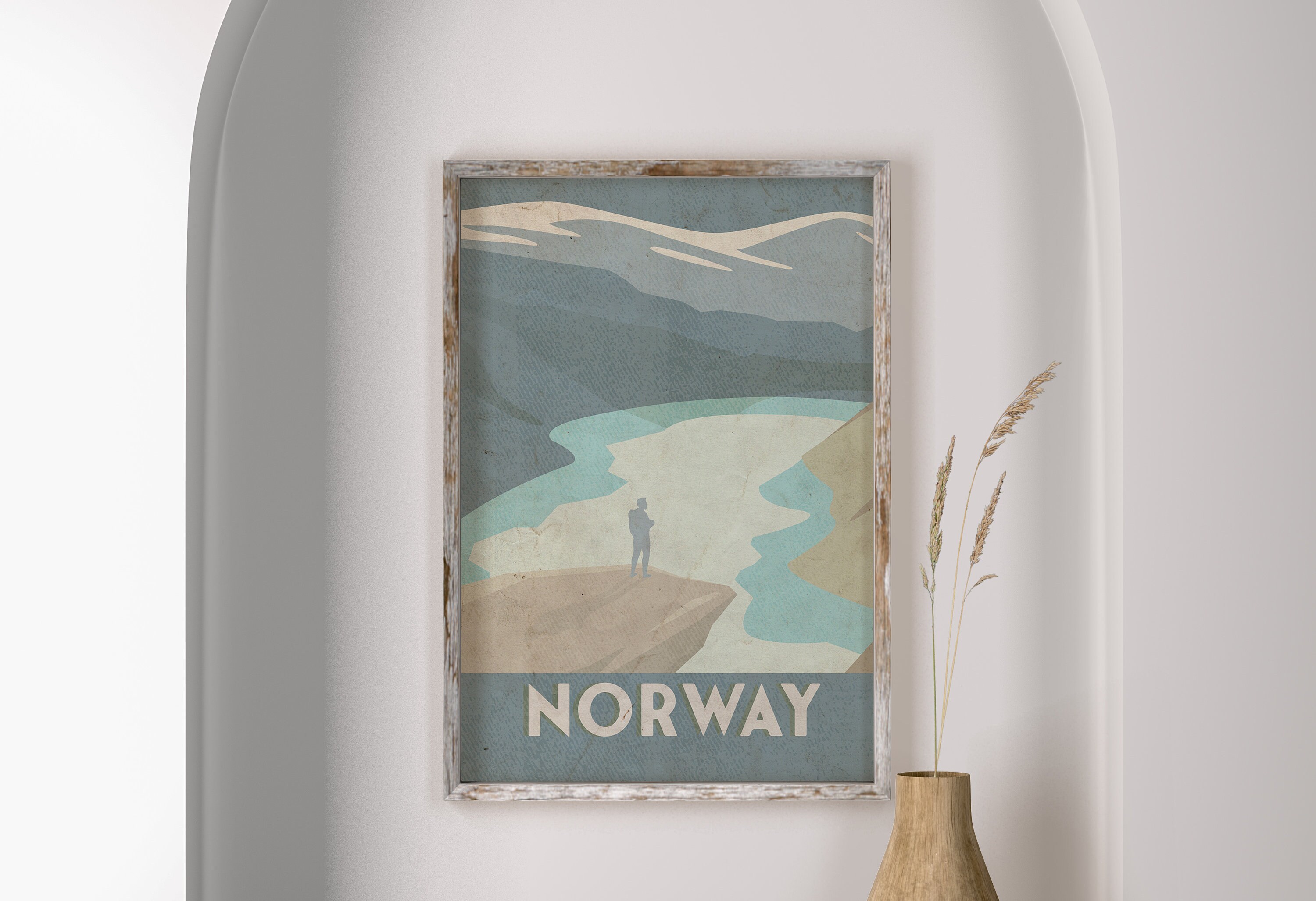 Norway Poster Printable Wall Art Travel Poster Digital | Etsy