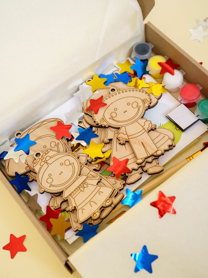 Wood Painting Kit , Wooden Coloring, Wooden People, Wooden Animals ...