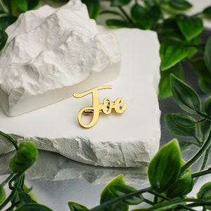 Personalized Brooch, Custom Name Tags, Initials Brooch, Monogram Dress ...