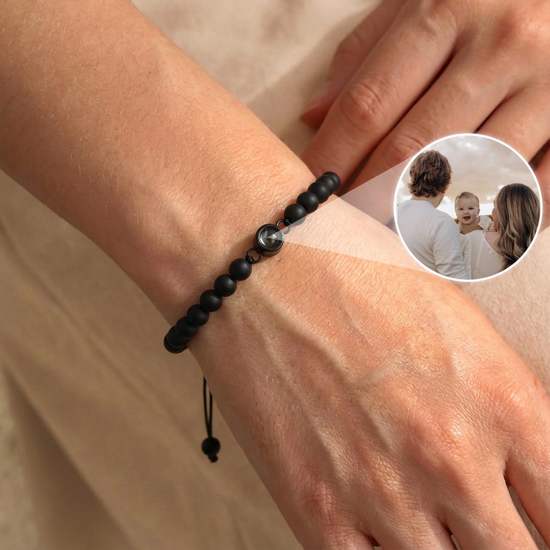 Custom Photo Projection Bracelet, Personalized Keepsake Jewelry - Etsy