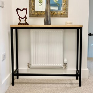 Landon Oak Radiator Console Table - Etsy UK