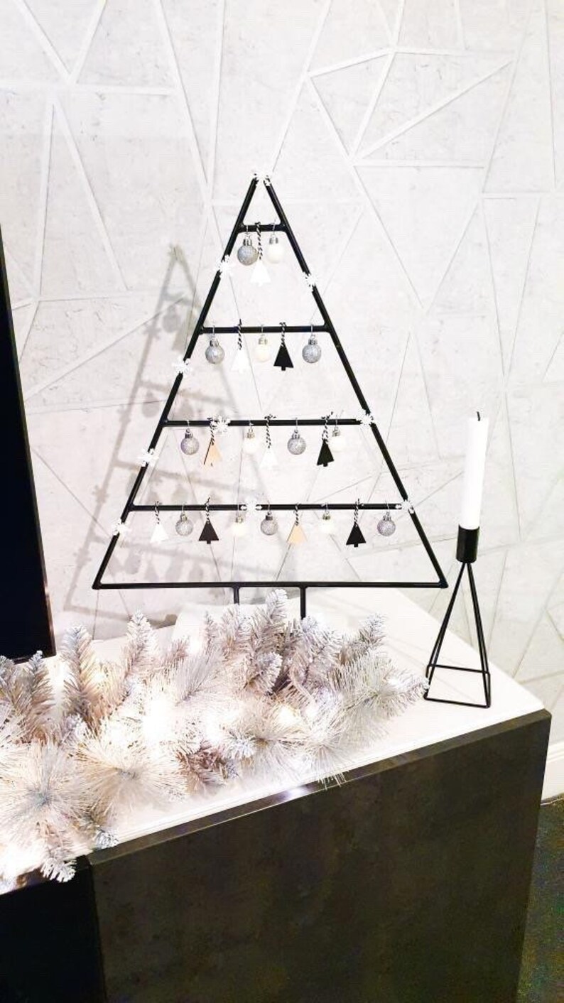 Christmas Tree Standing Metal Ornament Decoration Table Top | Etsy