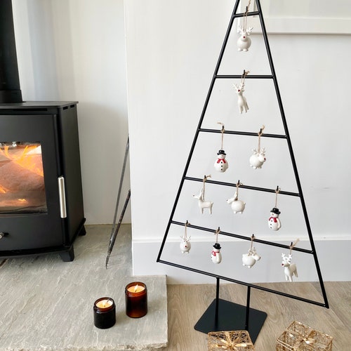 Modern Metal Christmas Tree Free Standing Xmas Tree - Etsy