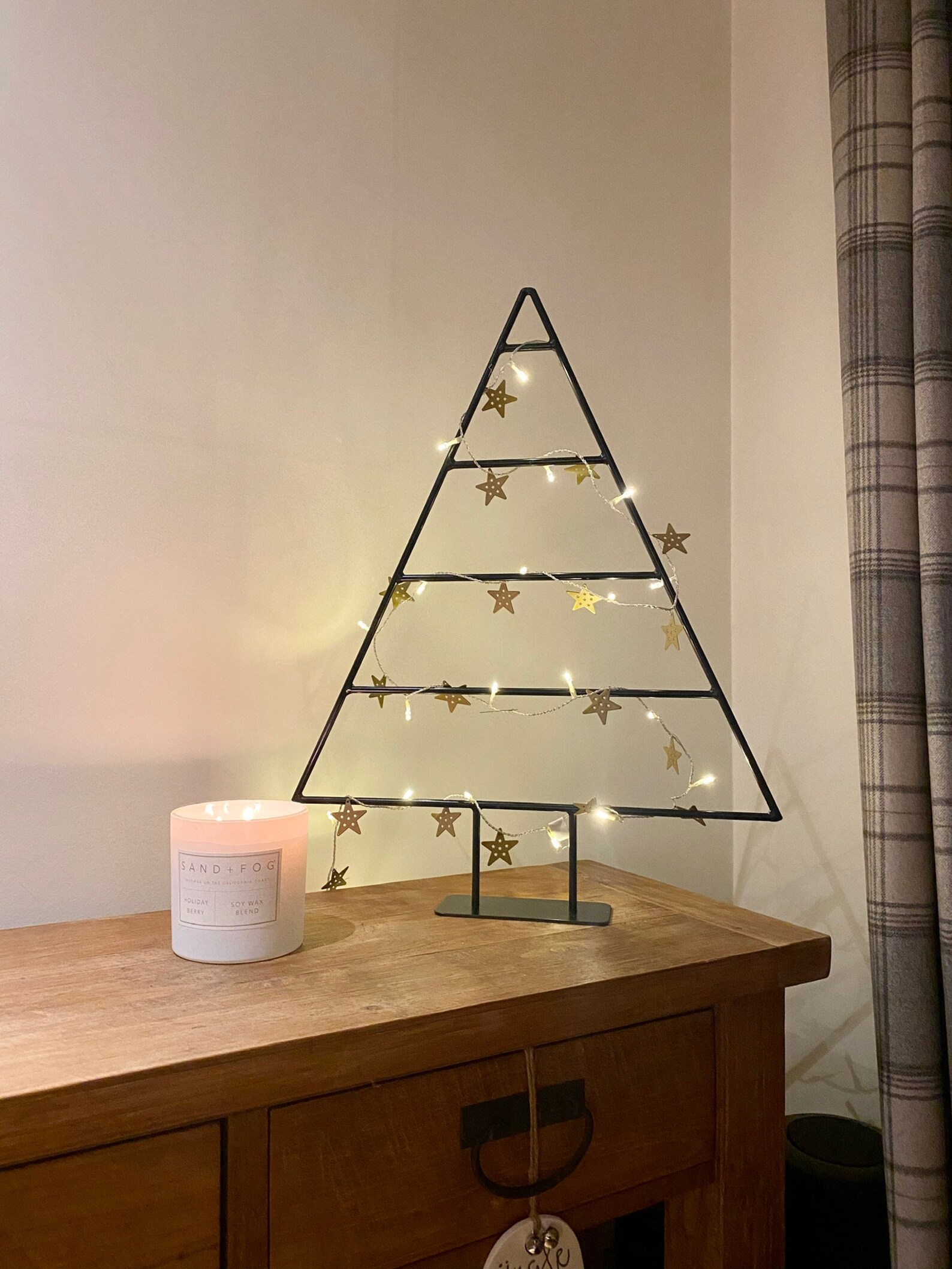 Christmas Tree Standing Metal Ornament Decoration Table Top - Etsy UK