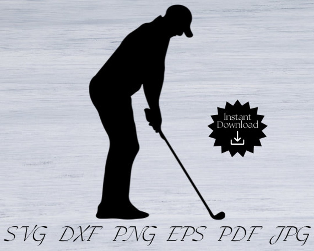 Golfer Svg, Golfer SVG, Golf Player Svg, Cricut, Silhouette, Png, Svg ...
