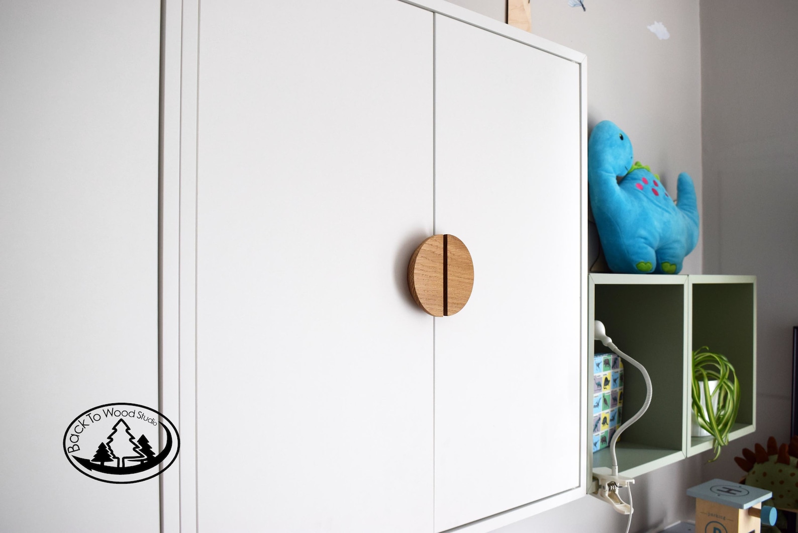 Wooden Half Circle Handles, Wood Drawer Knobs, Oak Half Moon Handle ...